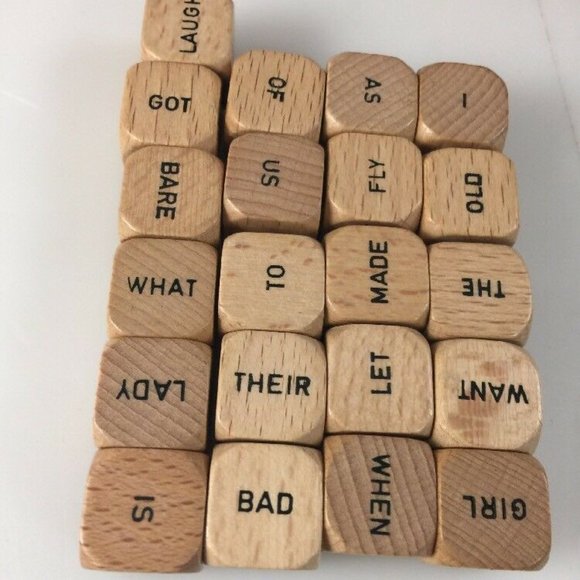Scrabble | Other | Vintage Scrabble Sentence Cube Game Vintage Word ...